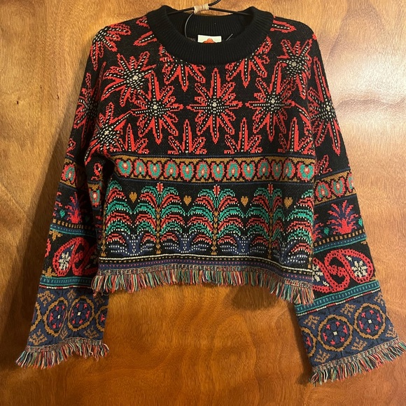 FARM Rio | Sweaters | Nwot Farm Rio Blanket Sweater | Poshmark